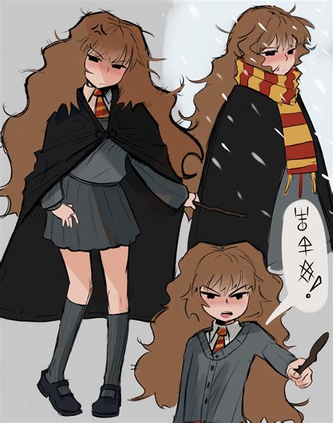 Louyve Hermione Granger Harry Potter Series Wizarding World Absurdres Highres 1girl