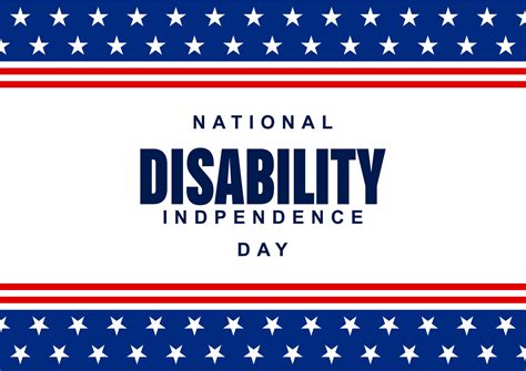 National Disability Independence Day 25788534 Vector Art At Vecteezy