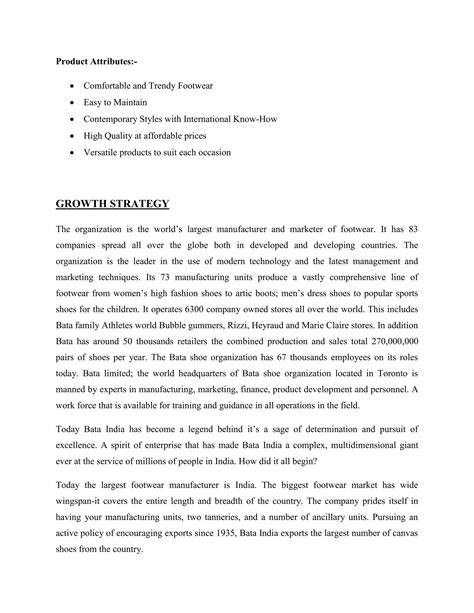 Project On Bata Pdf