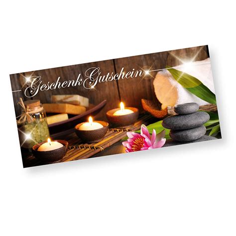 Geschenkgutscheine Wellness 25 Stück Gutscheine Für Massage Und