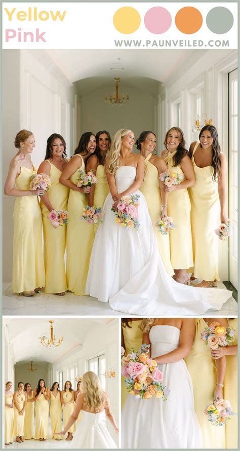 Elegant Spring Wedding Bridal Party Colors That Captivate Spring Vibes