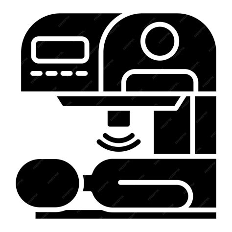 Premium Vector Densiometry Glyph Solid Black Illustration