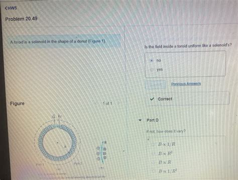Solved 12 of 14 Problem 20.49 Consta A toroid is a solenoid | Chegg.com