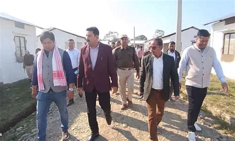 Ranjeet Kumar Dass Takes Stock Of Developmental Works At Namsang Tea Estate