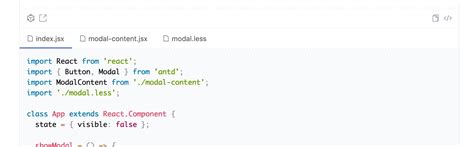 Feat Use Rc Tabs For File List Of Demo Source Code Panel · Issue 278 · Umijsdumi · Github