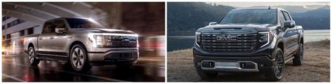 Gmc Sierra 1500 Denali Ultimate Vs Ford F 150 Lightning Platinum Which