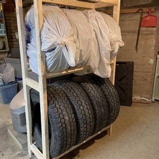 Cheap And Easy To Build Tire Rack 5 Steps Instructables