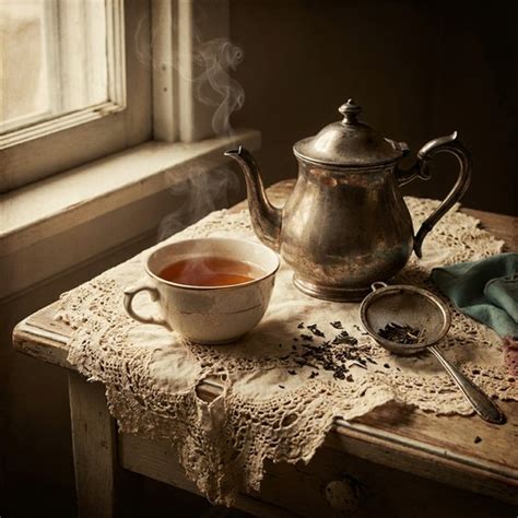 Free Vintage Teatime Treasures Image Teapot Porcelain Antique