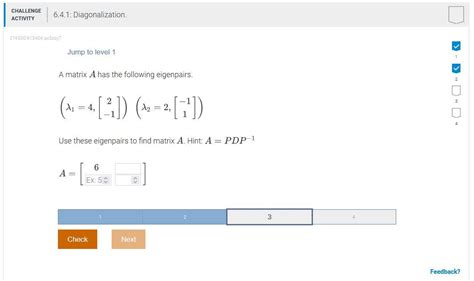 solved challenge activity 6 4 1 diagonalization