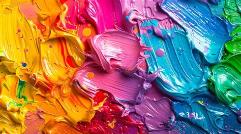 Free Vibrant Paint Smears Image Colorful Vibrant Abstract
