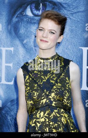 Schauspielerin Rose Leslie Bei Der Los Angeles Premiere Für Die Siebte Staffel Von Hbos Game