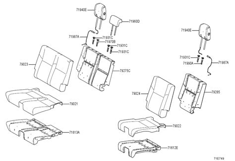 Cover Sub Assy No2 Seat Back Right Hand