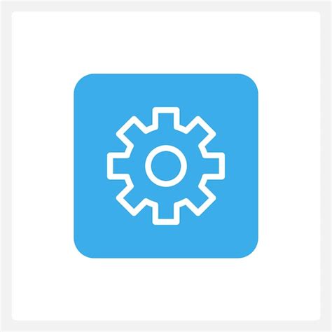 Modèle d élément d interface utilisateur de bouton de paramètres actifs Vecteur Premium