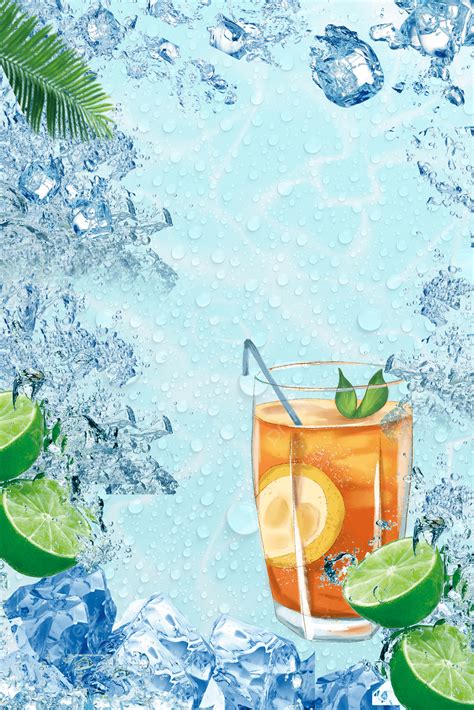Summer Cold Drink Theme Background Wallpaper Image For Free Download