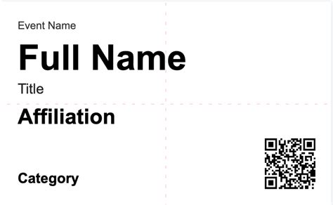 Event Name Badge Generation Whova