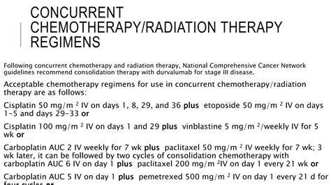 Chemotherapy Protocol Of Nsclc Ppt