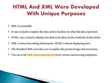 Difference Between Html And Xml