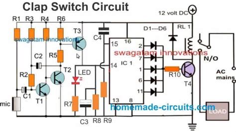 Clap Switch Circuit Diagram Using Transistor Pdf Circuit Diagram
