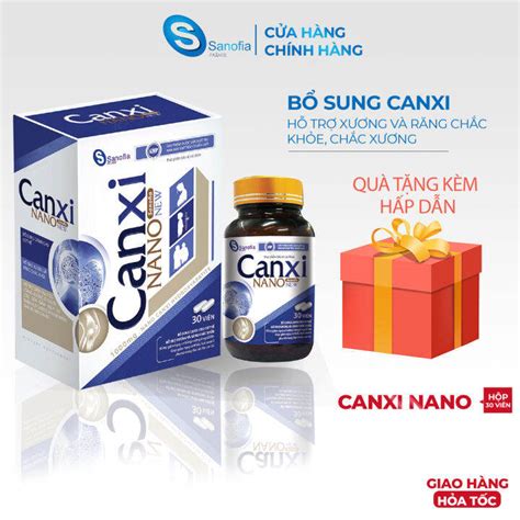 Viên Uống Bổ Sung Canxi Nano Giúp Chắc Xương Bổ Sung Calci Là Canxi Hữu Cơ Không Táo Bón Tạo