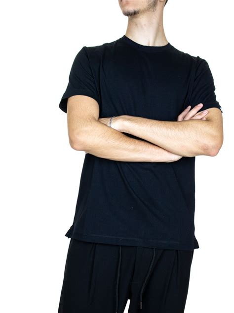 Mens Cotton T Shirt Black Premium 6053 Black Centraleshopgr