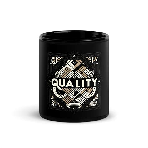 Black Glossy Mug Quality Gurus Store