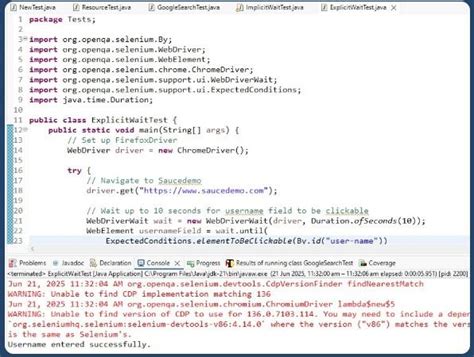 Selenium Wait Commands Using Java Implicit Explicit And Fluent Wait Geeksforgeeks