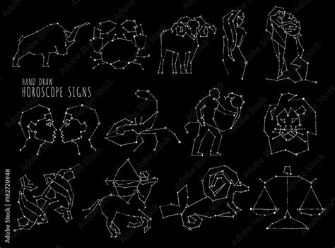 Zodiac Constellation Drawings