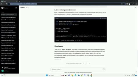 Type Error In Cross Val Score Python Sklearn Model Youtube
