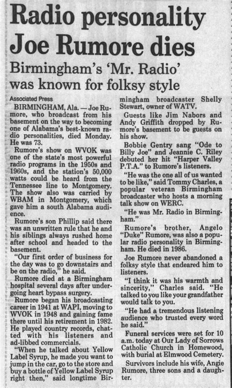 Joseph John Joe” Rumore 1920 1993 Find A Grave Memorial