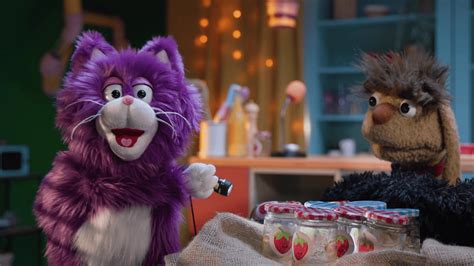 Die Lila Katze Miwau Und Der Hund Moppi Sind Sandmännchens Freunde