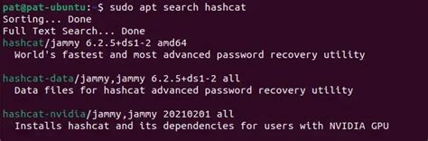 Установка Hashcat на Ubuntu 2022