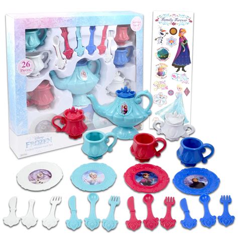 Disney Frozen Tea Set Bundle ~ 26 Pc Frozen Tea Party Decorations Cups