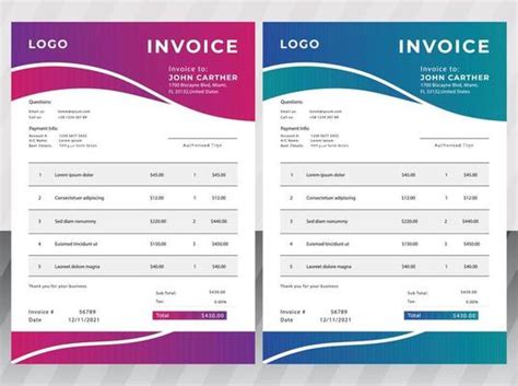 Invoice Header Vector Art Icons And Graphics For Free Download