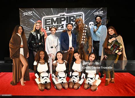 The Cast Of The Empire Strips Back A Burlesque Parody Pose For A
