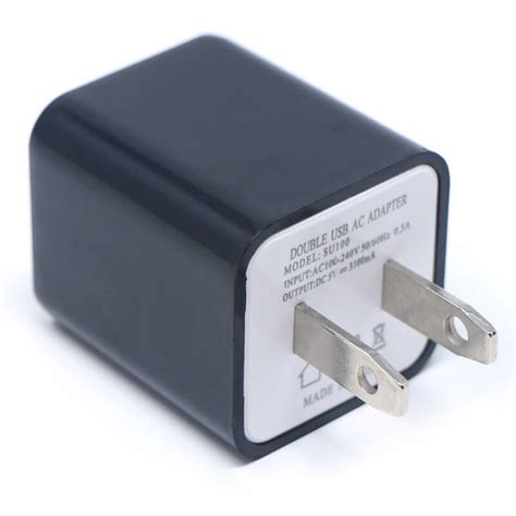 Dual Usb Adapter Wall Charger Ele Straps