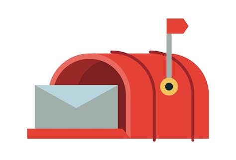 빈티지 사서함 우편 편지함 벡터 일러스트 레이 션 프리미엄 벡터