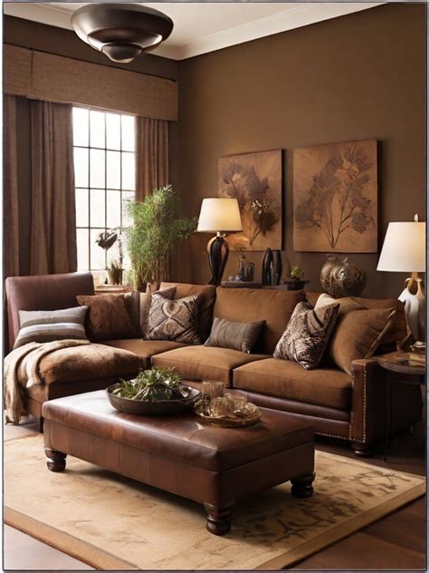 29 Stunning Living Room Decor Ideas With Brown Couch To Revamp Your Space