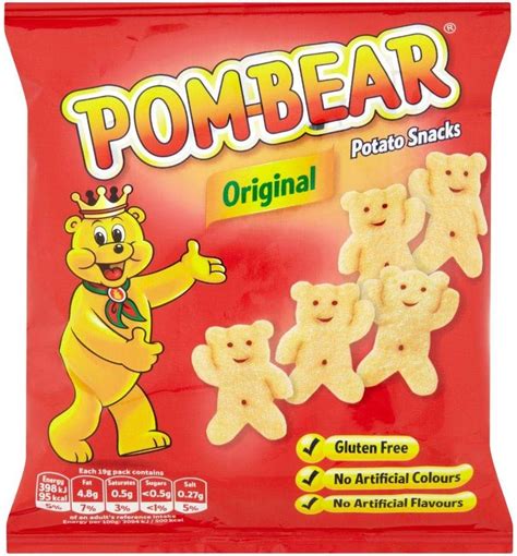 Pom Bear Original Box Of 36 X 19g Bags Uk Grocery