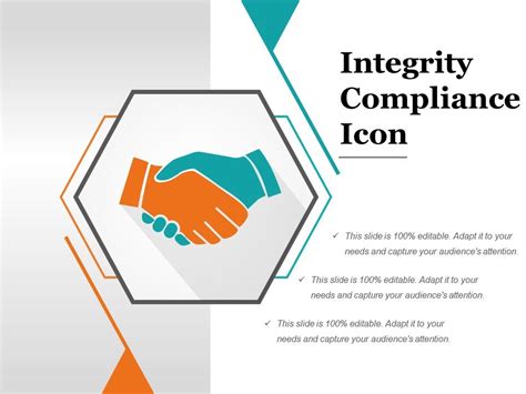 Integrity Compliance Icon Powerpoint Themes Powerpoint Presentation