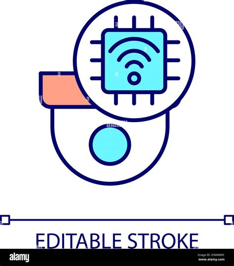 Smart Surveillance System Rgb Color Icon Stock Vector Image And Art Alamy