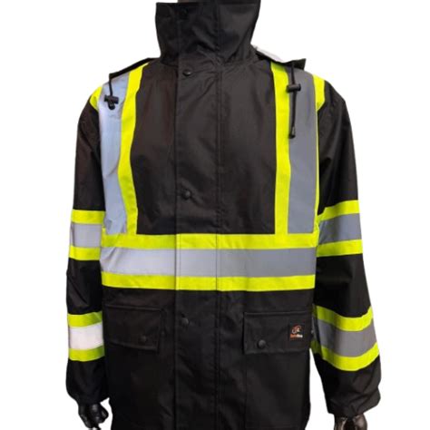 Safeline Hi Vis Waterproof Jacket Sl 981 Mesh Lining With Hood