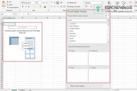 hướng dẫn sử dụng pivot table excel thống kê dữ liệu chi tiết