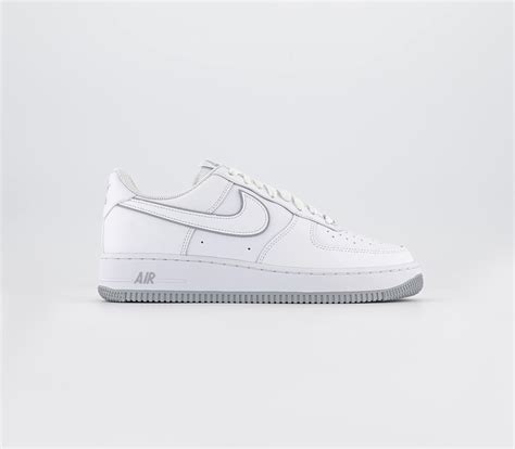 Nike Air Force 1 07 Trainers White Wolf Grey White Mens Trainers