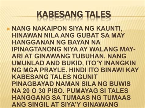 El Filibusterismo Kabanata 4 Si Kabesang Tales Pptx