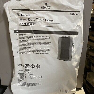 Cardinal Health Convertors Heavy Duty Table Cover 60in X 90in Ref 8186
