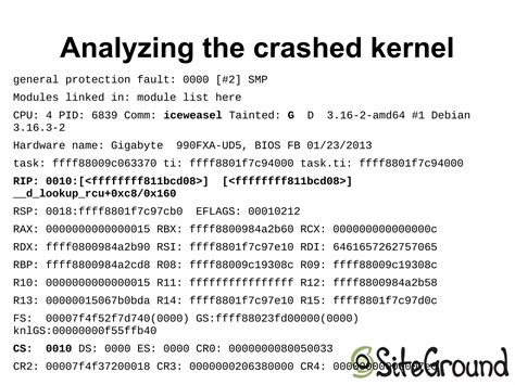 Linux Kernel Crashdump Odp Operating Systems Computer Software And Applications