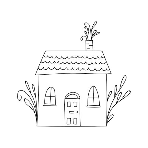 Cozy Hand Drawn House Illustration For Home And Lifestyle Content