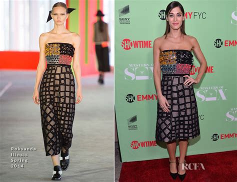 Lizzy Caplan In Roksanda Ilincic Masters Of Sex Special Screening And Discussion Panel Red