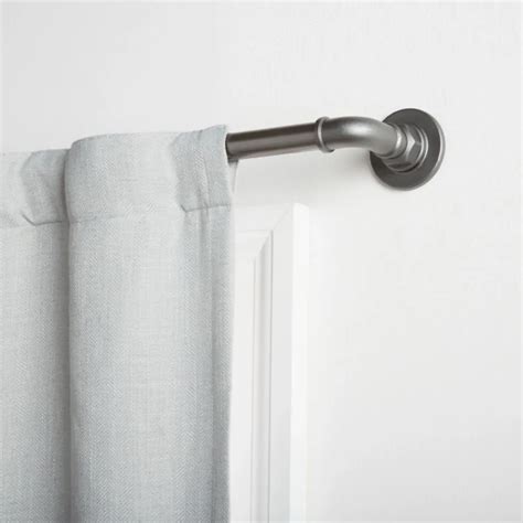 Kirklands Gunmetal Hyde Wrap Around Curtain Rod 120 In Hamilton Place