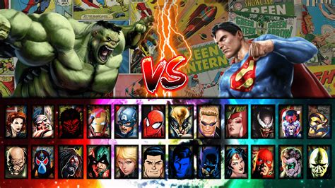 Dc Heroes Vs Marvel Heroes